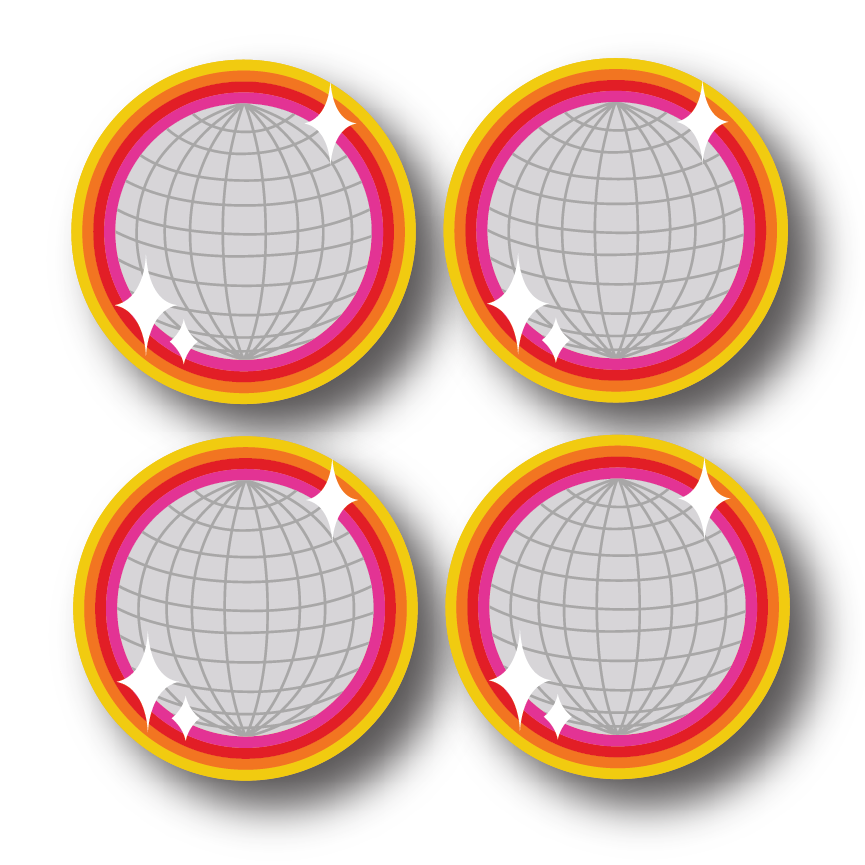 MindFlowers: Disco Ball Coasters