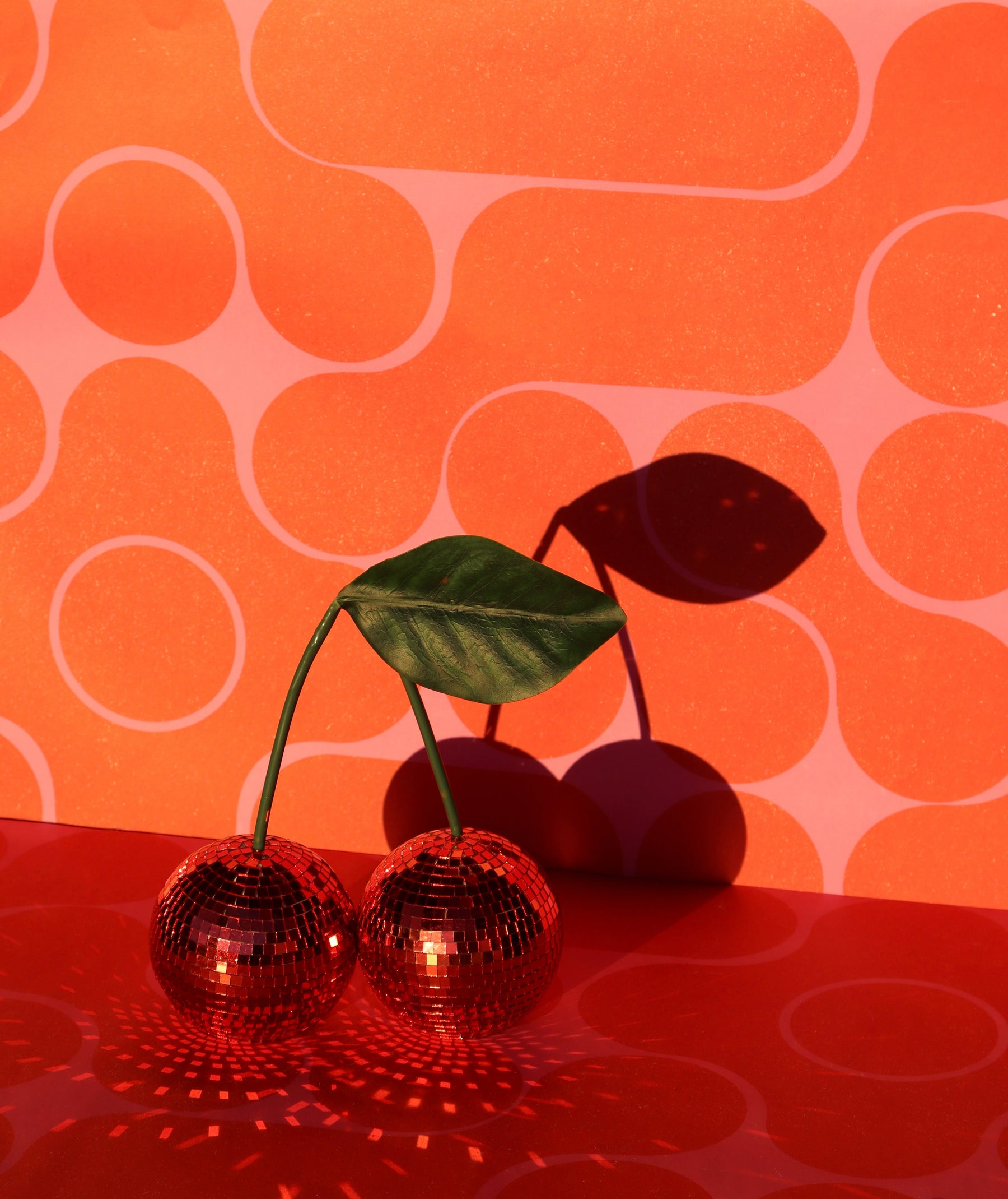 Red Cherry Disco Balls