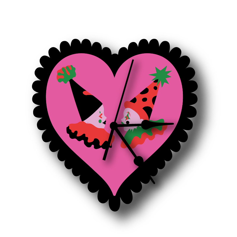 MindFlowers: Lover's Riddle Wall Clock