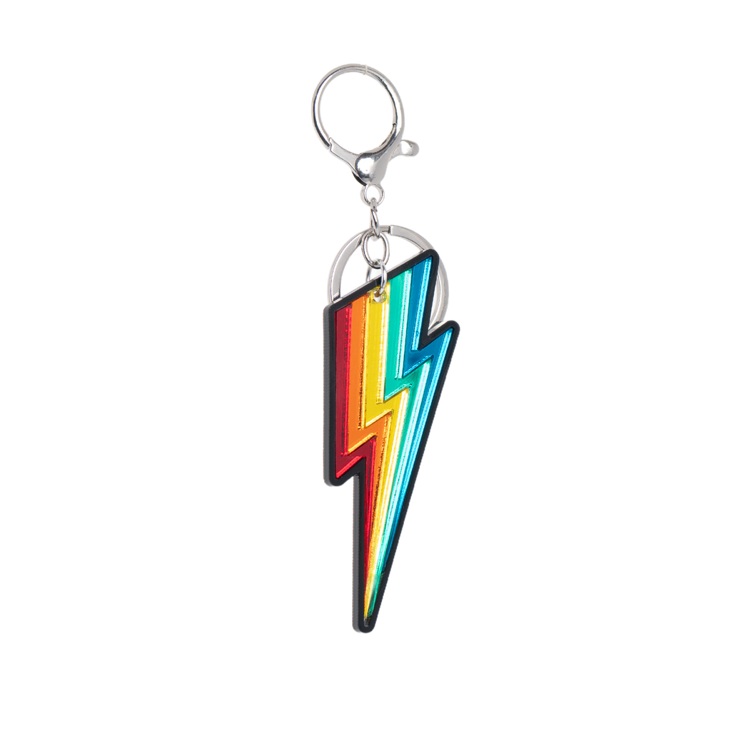 MindFlowers: Rainbow Bolt Bag Charm