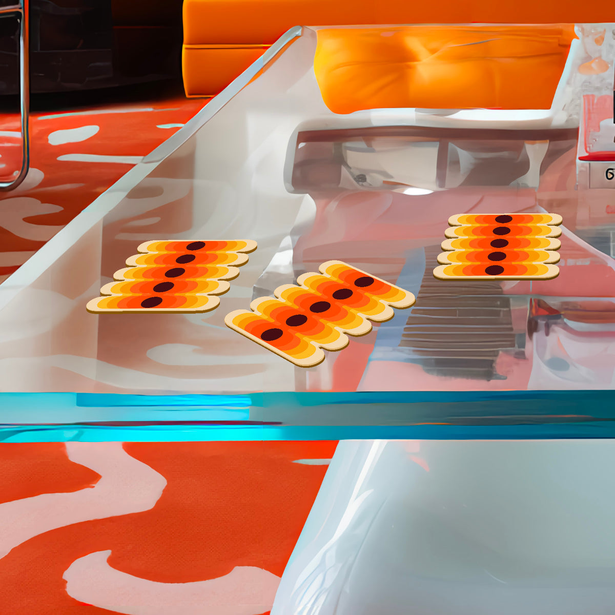 MindFlowers: Acrylic Drink Coasters