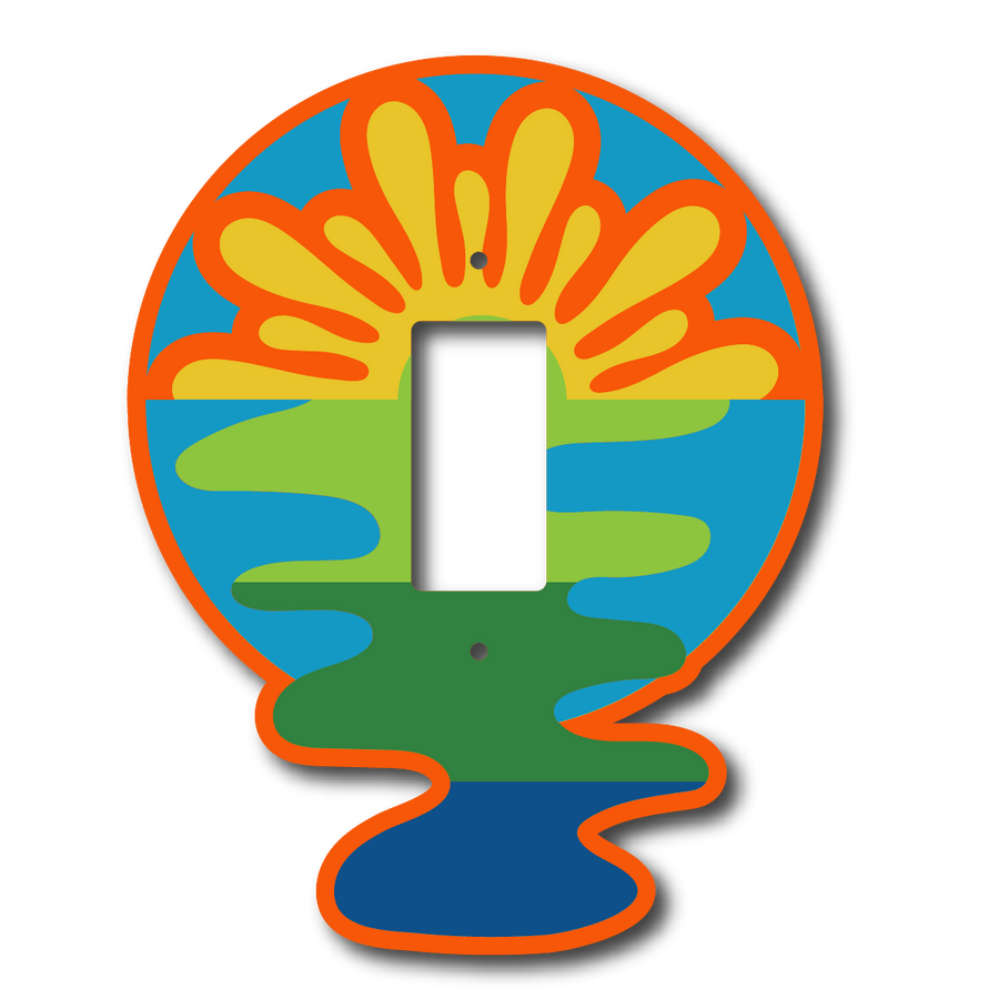 MindFlowers: Sunset Light Switch Cover