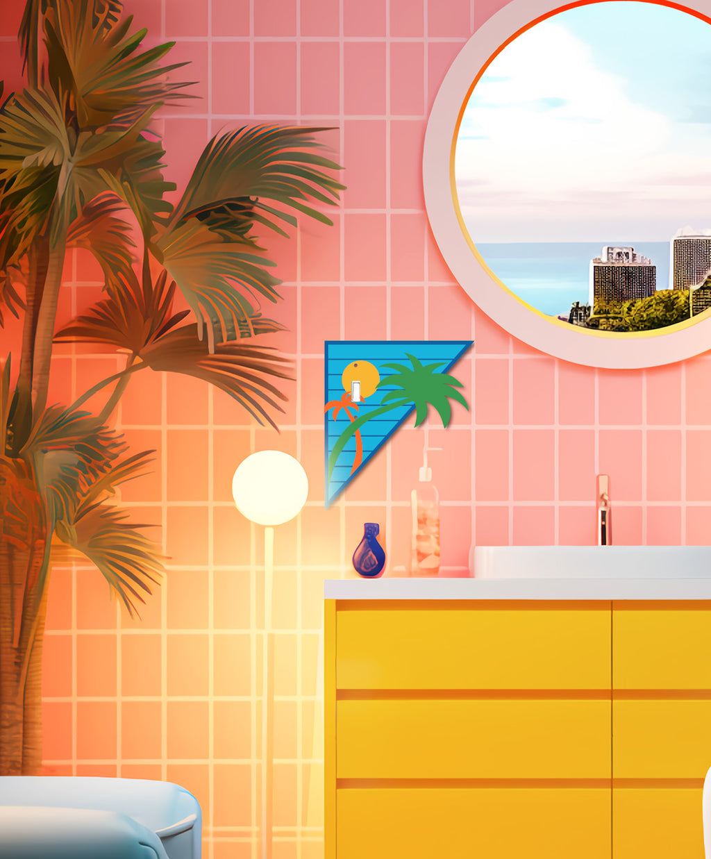 MindFlowers: Miami Vice Light Switch Cover