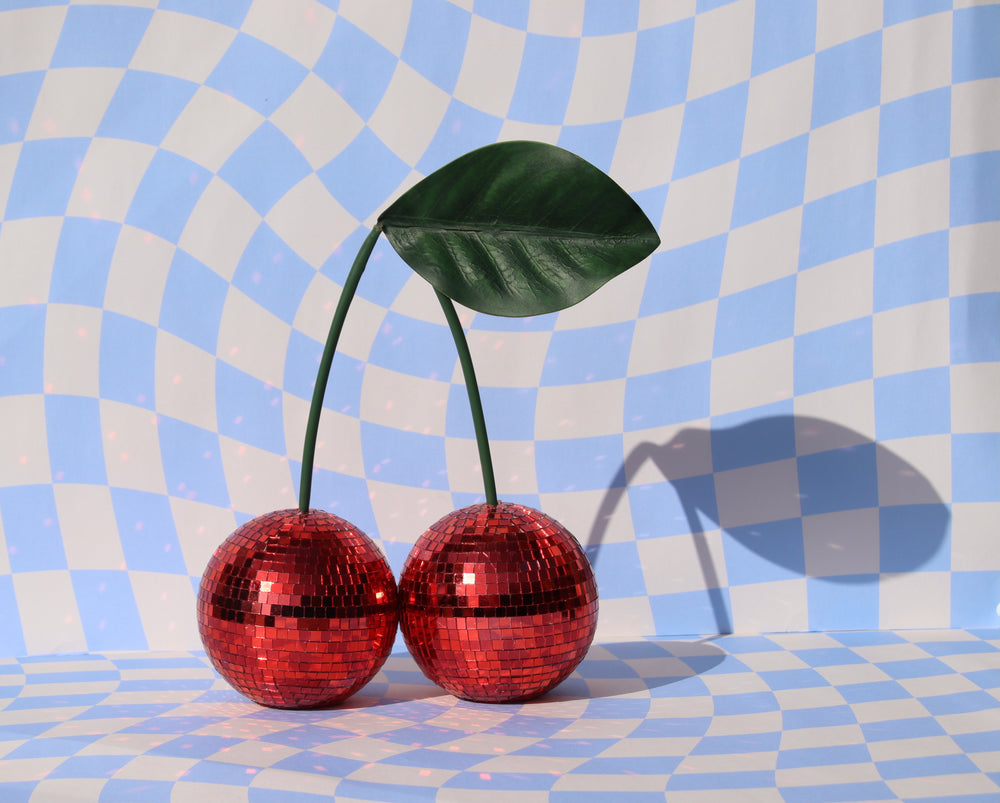 Red Cherry Disco Balls