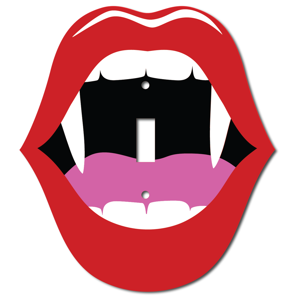 MindFlowers: Vampy Mouth Light Switch Cover