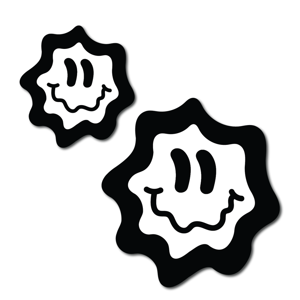 MindFlowers: Wavy Smiley Face Wall Art