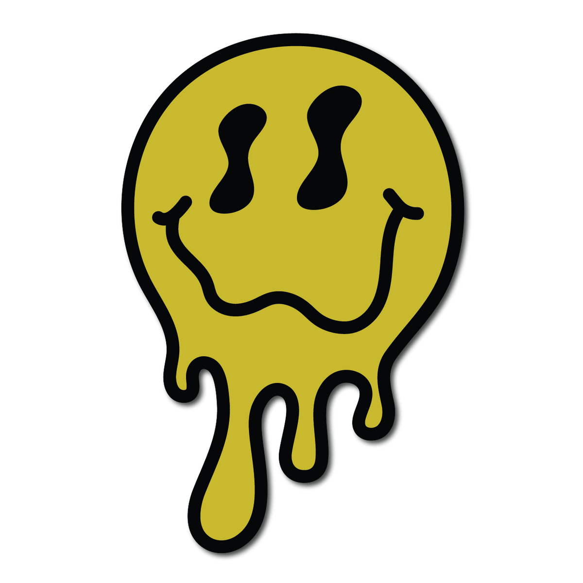 MindFlowers: Drippy Smiley Face Wall Art