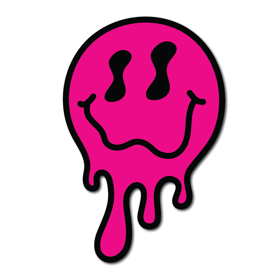 MindFlowers: Drippy Smiley Face Wall Art