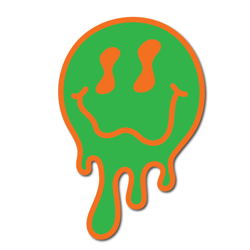 MindFlowers: Drippy Smiley Face Wall Art